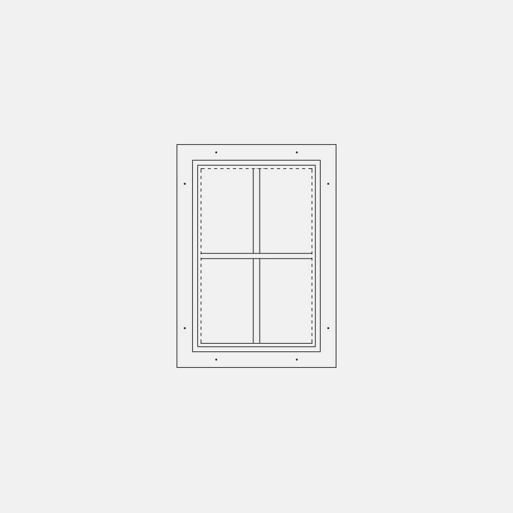 Air Window 1V 1H with Thermal Break - Fixed Portrait | Standard Sizes ...